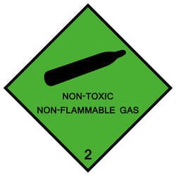 Non-flammable gas symbol sign isolate on white Vector Image