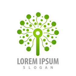 Technology connection concept abstract tree Vector Image