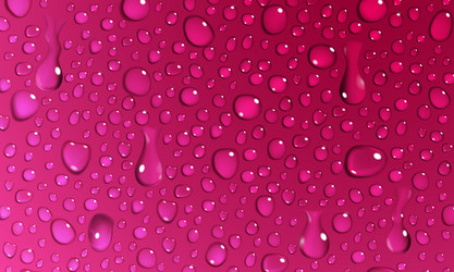 Red background of water drops Royalty Free Vector Image