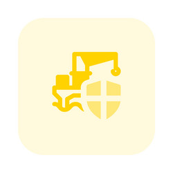 Safety measures for offshore sea mining Royalty Free Vector