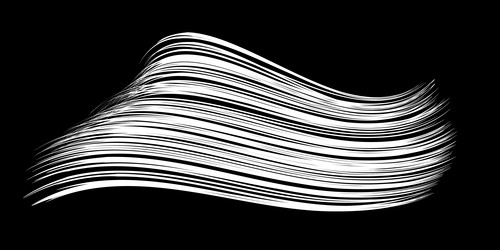 White flow brushstroke on background fluffy Vector Image