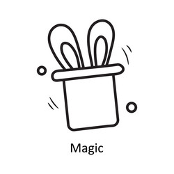 Magic outline icon design ent Royalty Free Vector Image