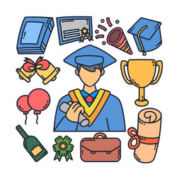 School doodle set Royalty Free Vector Image - VectorStock