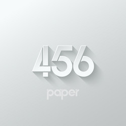 Number five 5 logo design icon set background Vector Image