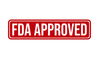 Fda approved stamp seal Royalty Free Vector Image
