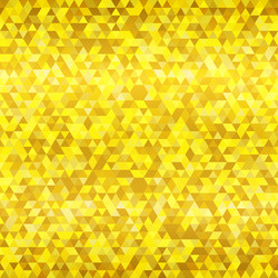 Gold bright background with triangle shapes Vector Image