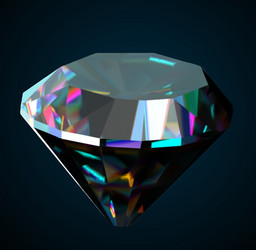 Shiny bright diamond Royalty Free Vector Image