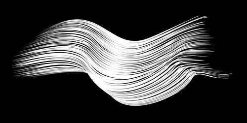 White flow brushstroke on background fluffy Vector Image