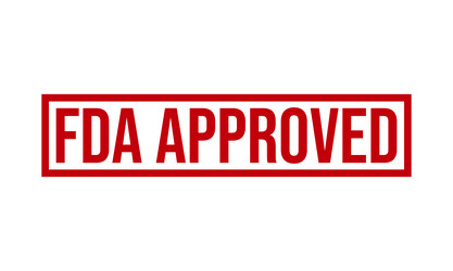 Fda approved stamp seal Royalty Free Vector Image
