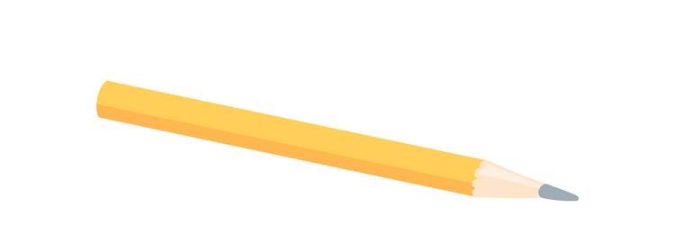 Wooden graphite pencil Royalty Free Vector Image