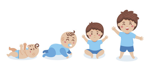 Baby Development Stages Vector Images (over 1,000)