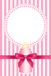 Baby pink frame Royalty Free Vector Image - VectorStock