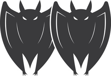 Bat wing element icon design Royalty Free Vector Image