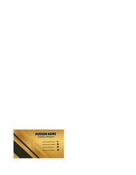 Golden color business card image Royalty Free Vector Image