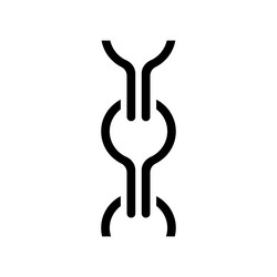 Ladder chain line icon Royalty Free Vector Image