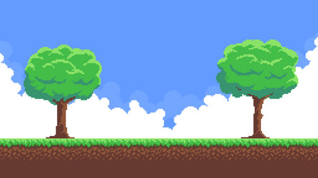 Pixel game background Royalty Free Vector Image