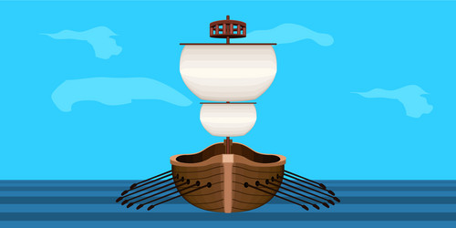 Pirate Ship Front View Vector Images (81)