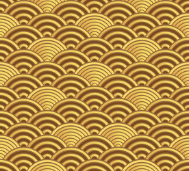 Seigaiha japanese monochromatic pattern Royalty Free Vector