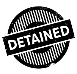 Detained rubber stamp Royalty Free Vector Image