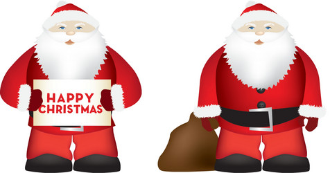 Fat santa Royalty Free Vector Image - VectorStock