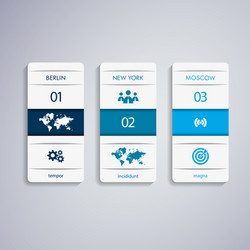 Abstract 3d web banner design Royalty Free Vector Image