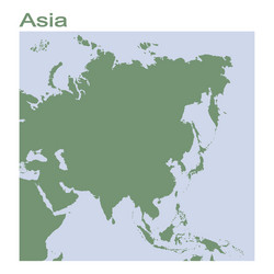 Isometric maps set - asia continent asian Vector Image
