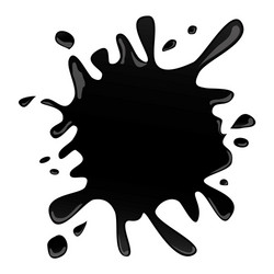 Black color splash Royalty Free Vector Image - VectorStock