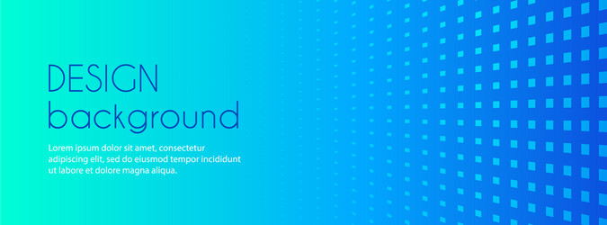 Blue gradient abstract long banner template Vector Image