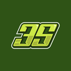 Racing Number Font Vector Images (over 3,600)