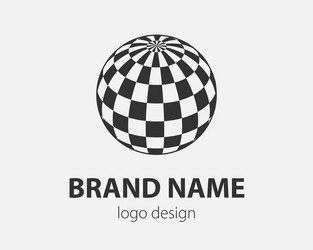 Sphere logo design template for business global Vector Image