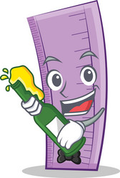 Angry ruler character cartoon design Royalty Free Vector