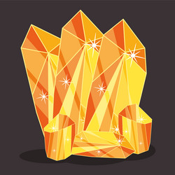 Yellow crystal design Royalty Free Vector Image