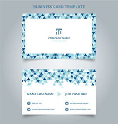 Creative business card and name template Vector Image