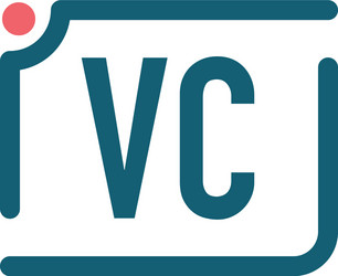 Initial letter rf camera logo design template Vector Image