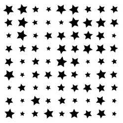 Star line divider design footer modern border Vector Image