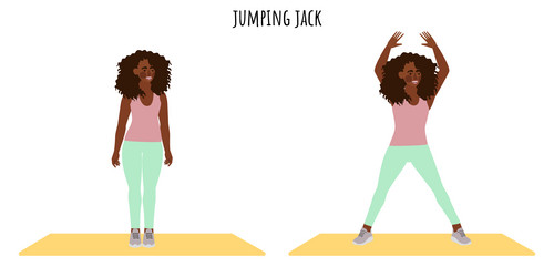 Jumping Jacks Vector Images (over 670)