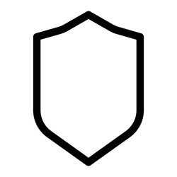 A symbol of shield for protection Royalty Free Vector Image