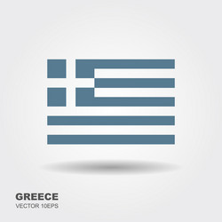 Greek flag logo Royalty Free Vector Image - VectorStock