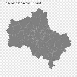 High quality map is a region russia Royalty Free Vector