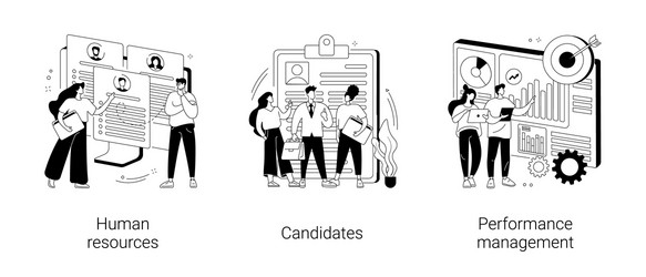 Human resources abstract concept Royalty Free Vector Image