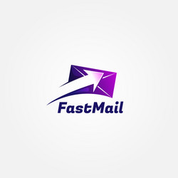 Fast ultra mail logo sign symbol icon Royalty Free Vector