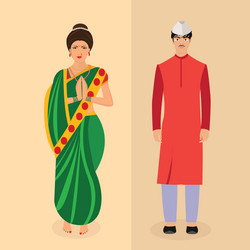 Image of marathi man Royalty Free Vector Image