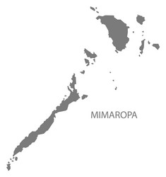 Mimaropa map of the philippines with philippine Vector Image