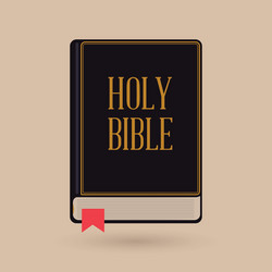 Holy bible symbol worship church psalm icon Vector Image