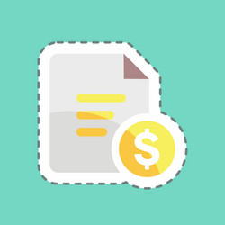 Sticker price list suitable for art symbol simple Vector Image