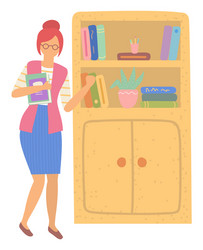 Teacher woman Royalty Free Vector Image - VectorStock