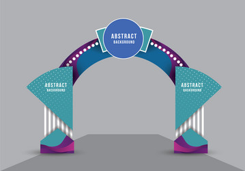 Indian festival holi gate entrance for mock up Vector Image