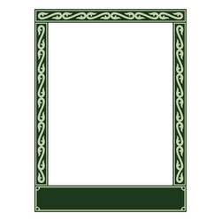 Irish design in vintage retro style frame Vector Image