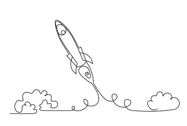 Rocket Line Art Vector Images (over 13,000)