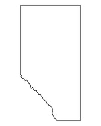 Map of alberta Royalty Free Vector Image - VectorStock